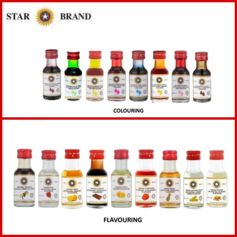 Star Brand Flavour 25ml/Star Brand Colouring All In One Halal Products ...