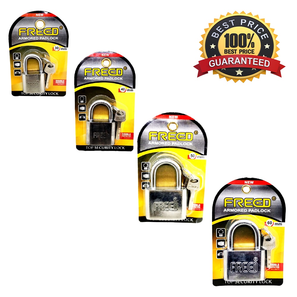 Freed Short Nekel Padlock 30 40 50 60 mm Home Industrial Padlock ...