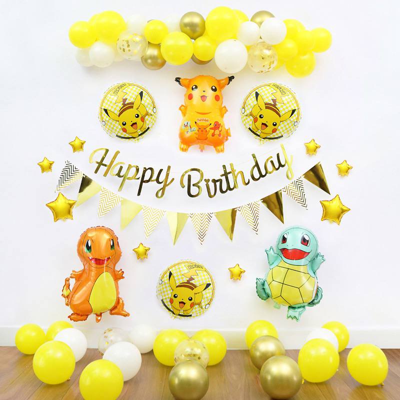 1-15 yrs old Pokemon Birthday Party Balloon Decoration Package ...
