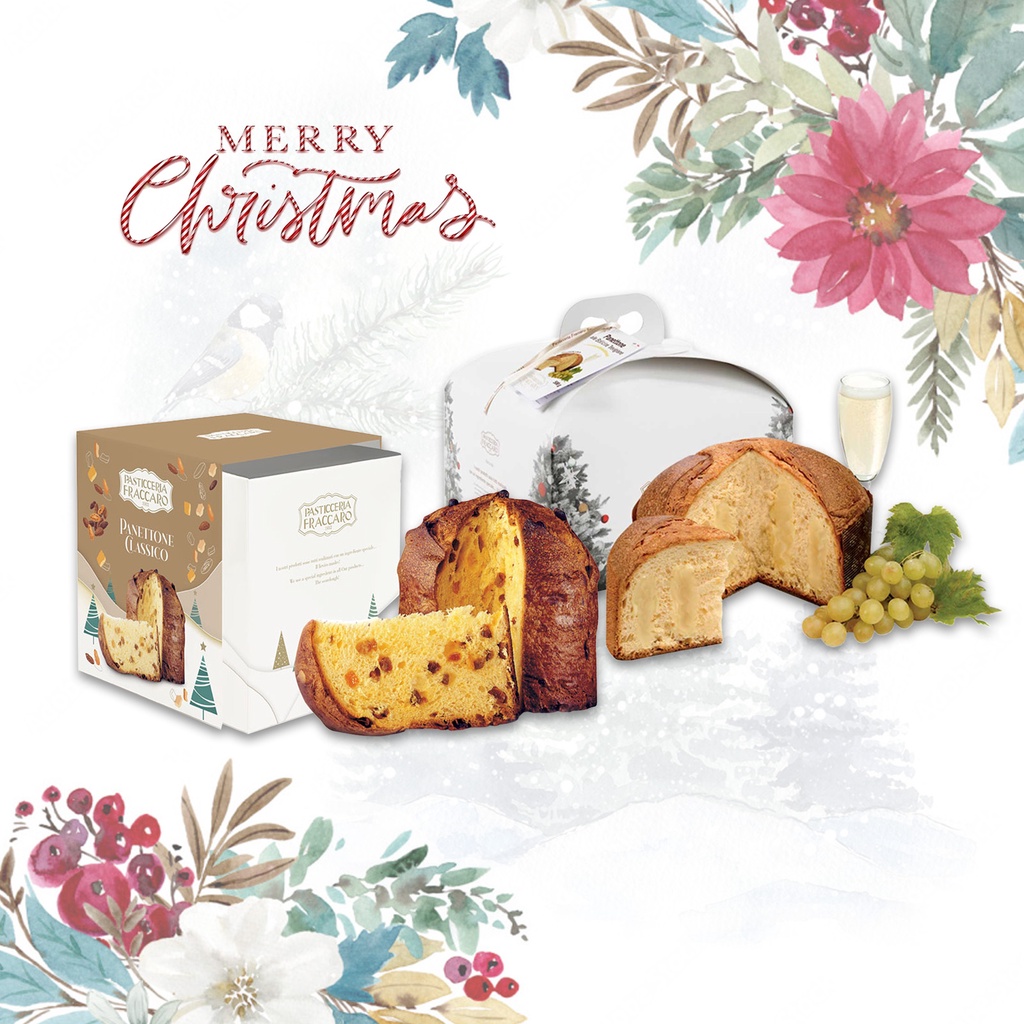 PASTICCERIA FRACCARO Panettone Box Line 750G (Christmas Seasonal Item ...