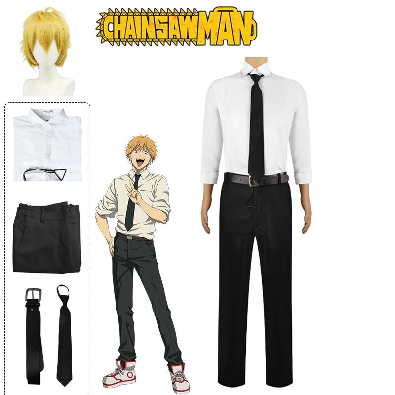 Hot Anime Chainsaw Man Part 2 Denji Cosplay Costume Makima Devil ...