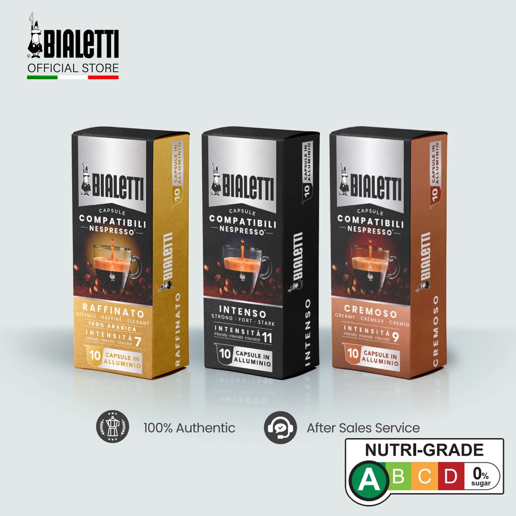 Bialetti Bialetti Coffee Capsules Nespresso Compatibles Raffinato ...