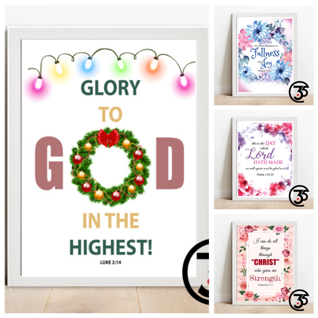 [SG SELLER] Christian Bible Verses Frame, House Decoration, House ...