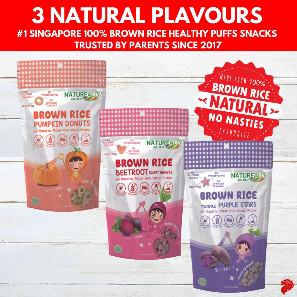NATUREALLY Brown Rice Puffs 30g | Shopee Singapore