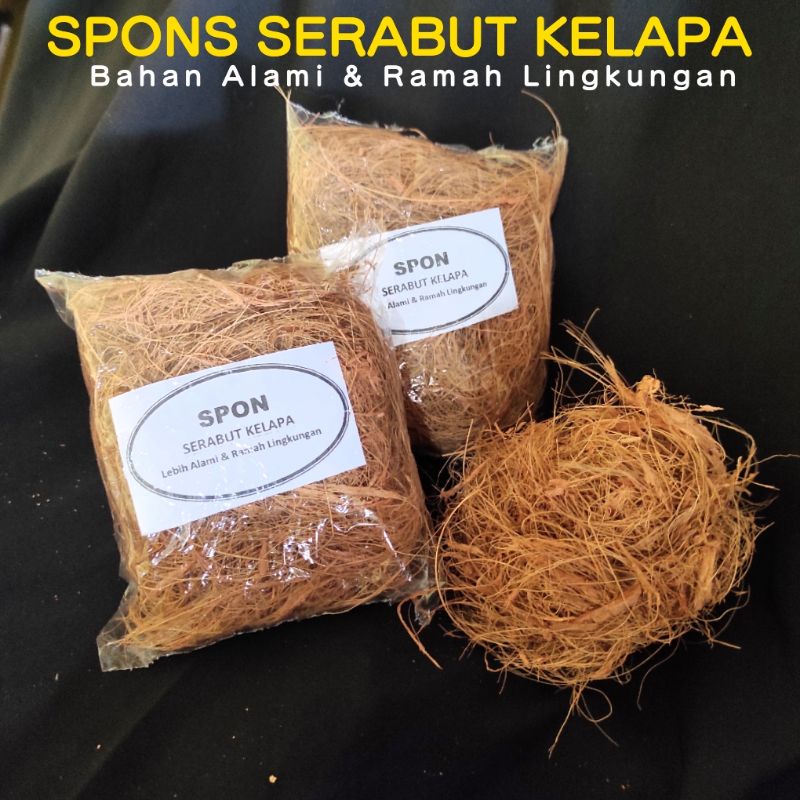 Sponge Dishwashing Sponge Pan Pans From Natural Coconut Fiber | Shopee ...