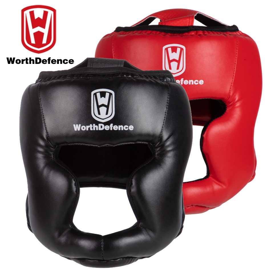 Worthdefence Kick Boxing Helmet PU Karate Muay Thai Guantes De Boxeo ...