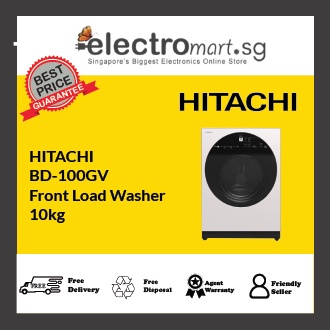 Hitachi BD-100GV Front Load Washing Machine (10kg) | Shopee Singapore