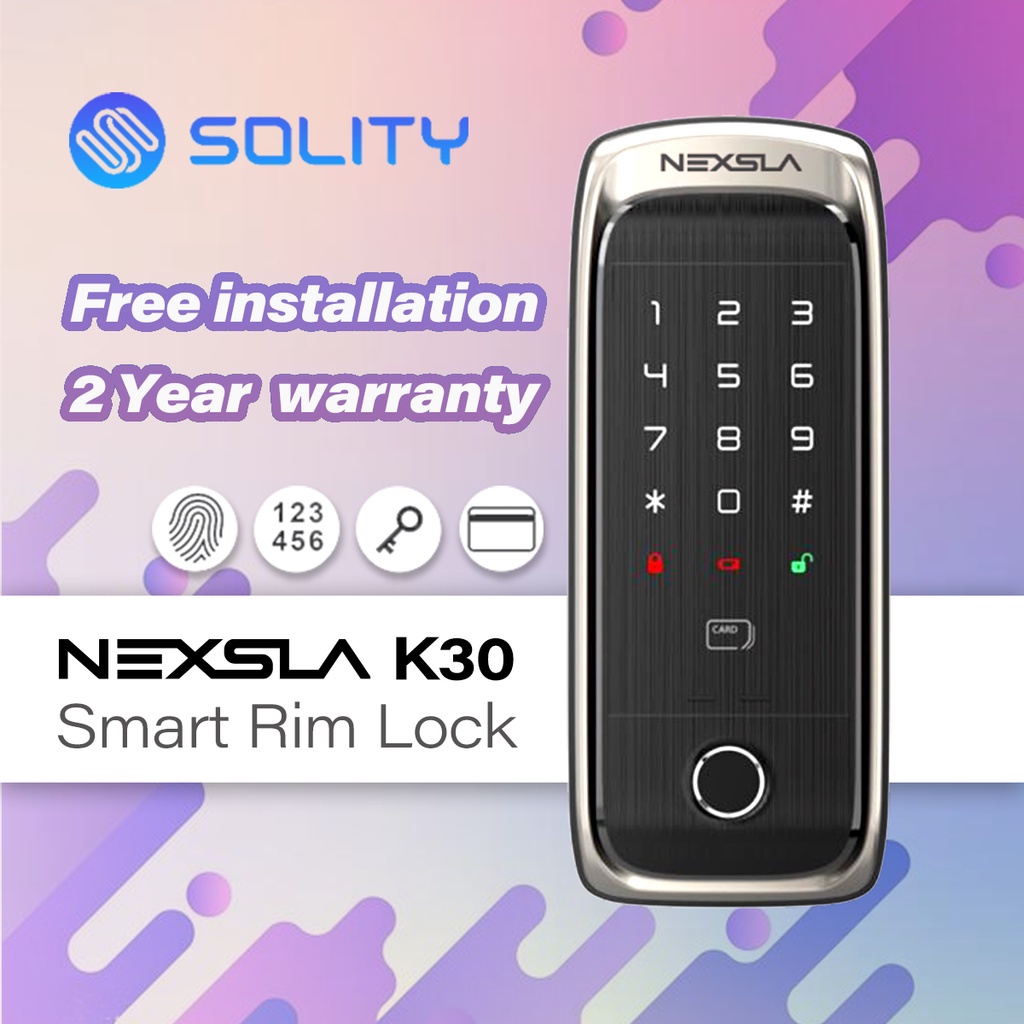 SOLITY NEXSLA K30 Digital Door Lock | Shopee Singapore