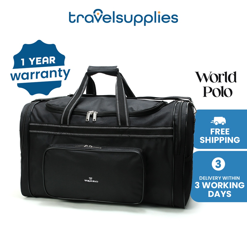 Travelsupplies World Polo Large Capacity Unisex Big Duffle Bag with 4 ...