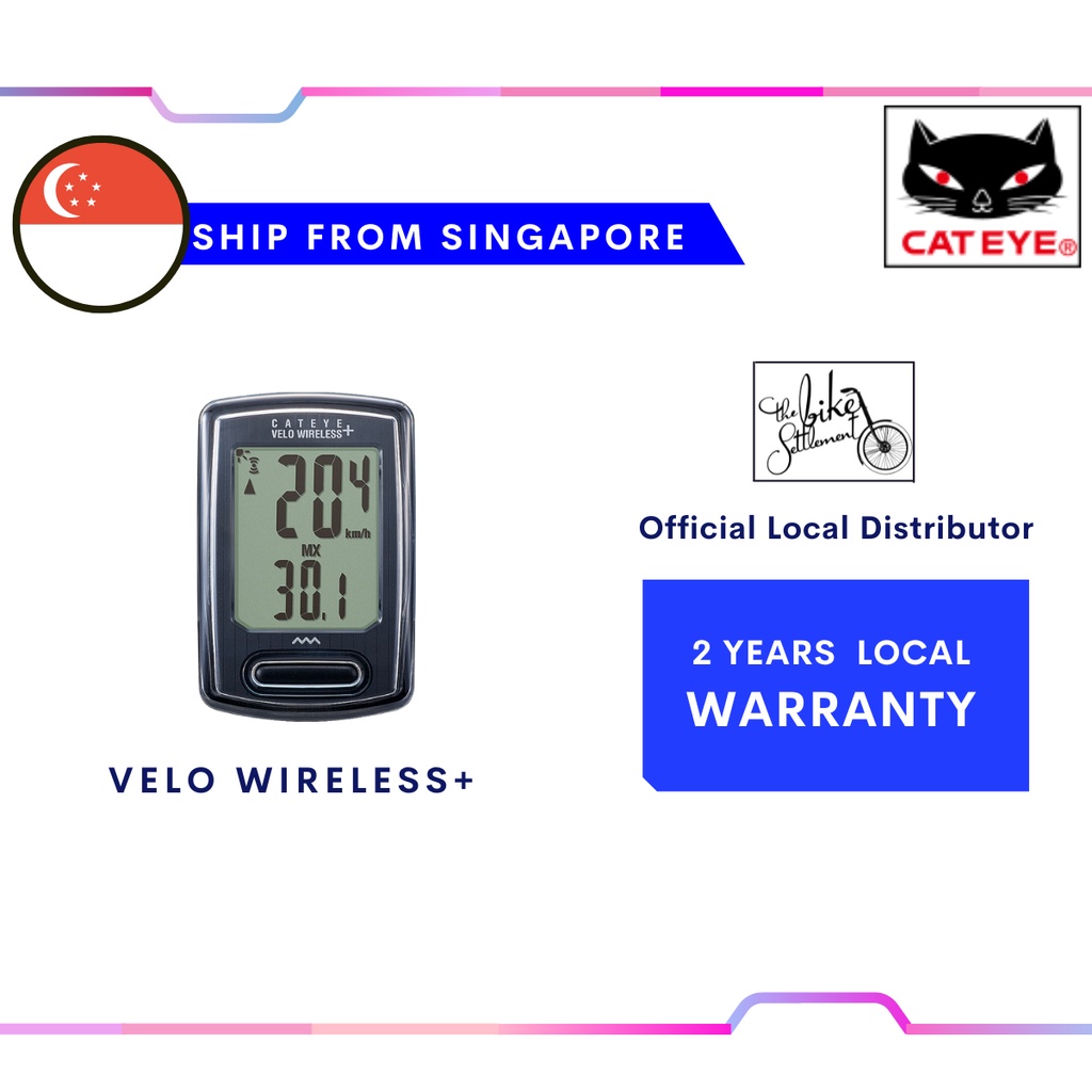 Cateye Velo Wireless Plus Speedometer with Backlight | Shopee Singapore