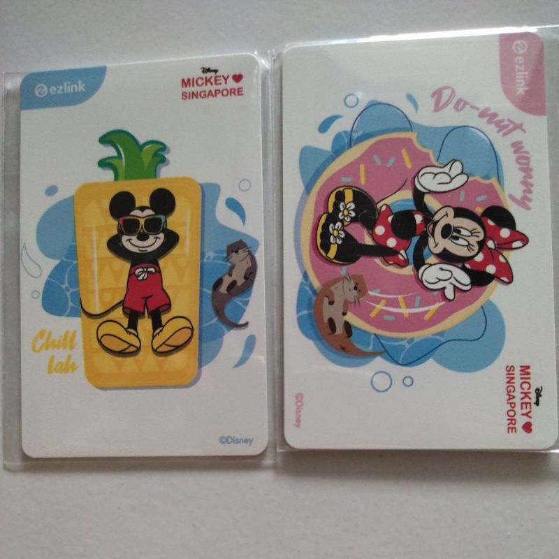 Mickey and Minnie mouse Ezlink Card Set | Shopee Singapore
