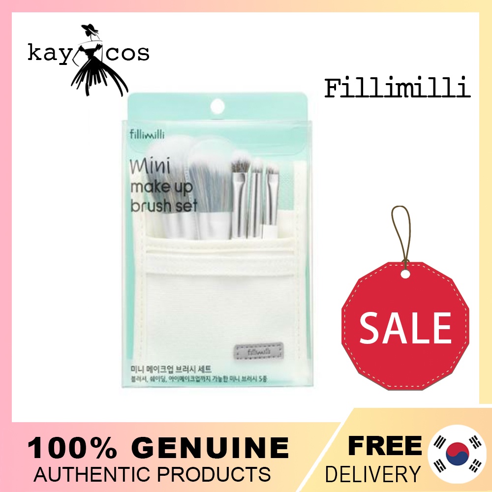 [Fillimilli] Mini Makeup Brush Set (5 types) | Shopee Singapore