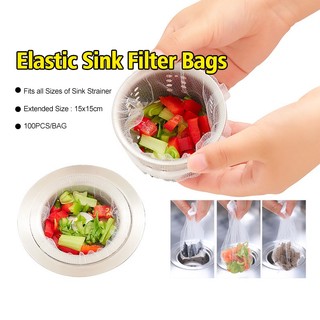 100pcs Kitchen Sink Net Kitchen Sink Drain Filter Strainer Net ...