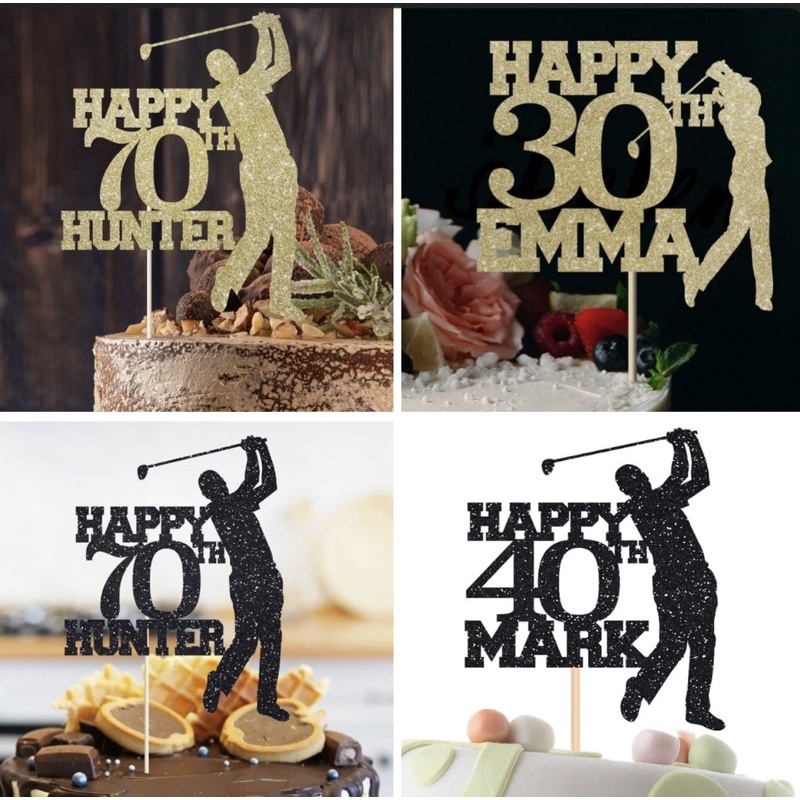 [SG Seller] Golf Theme Cake Topper | Custom Cake Topper | Custom ...