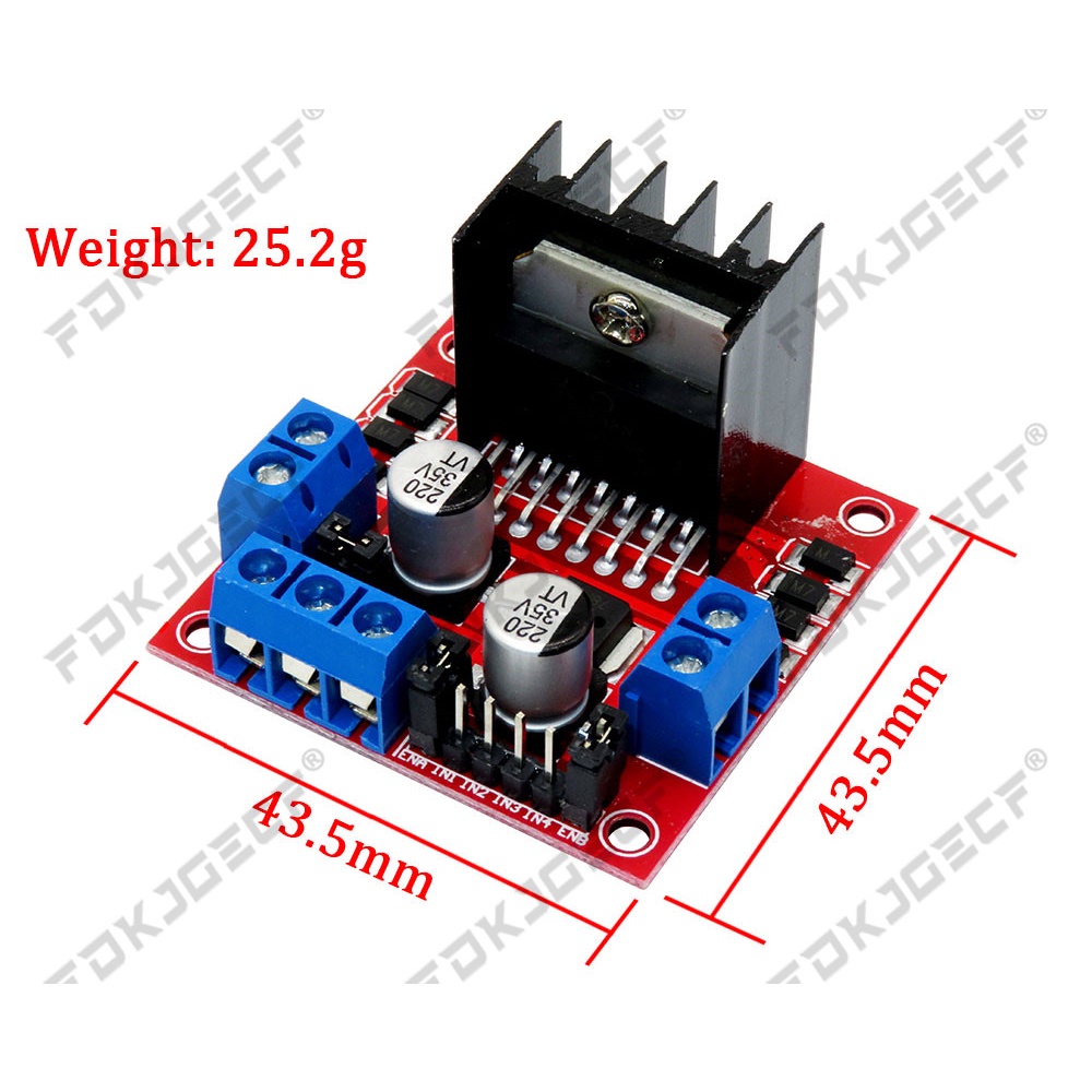 L298N driver board module MINI L298N stepper motor smart car robot ...