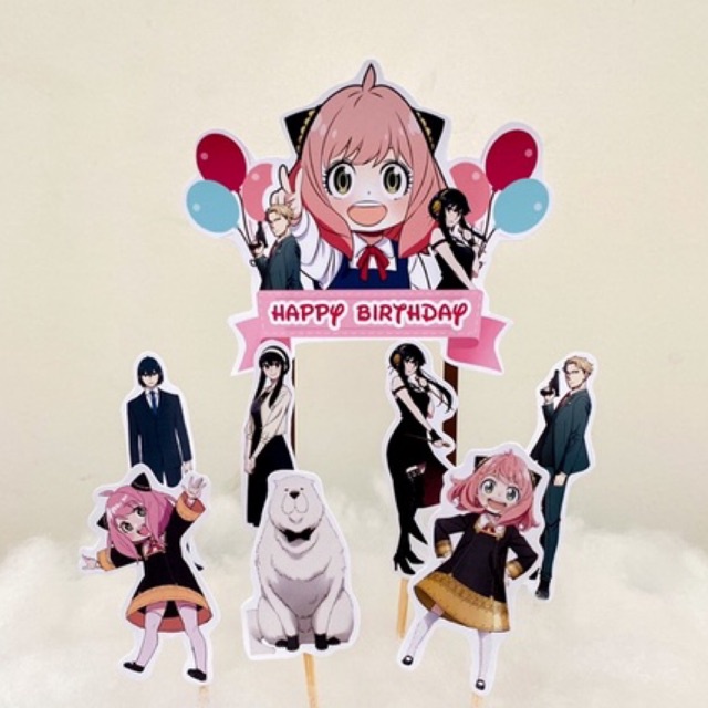 Anya X SPY FAMILY TOPPER / ANYA CAKE TOPPER / ANYA CAKE TOPPER / ANIME ...