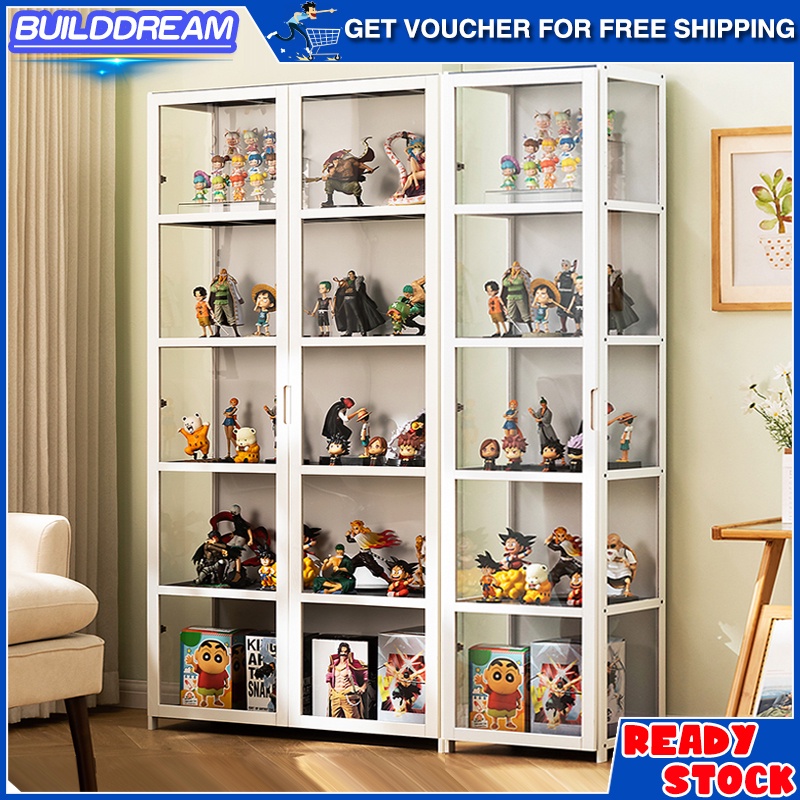 White Display Cabinet Shelf Cabinet Model Show Cabinet Showcase with ...