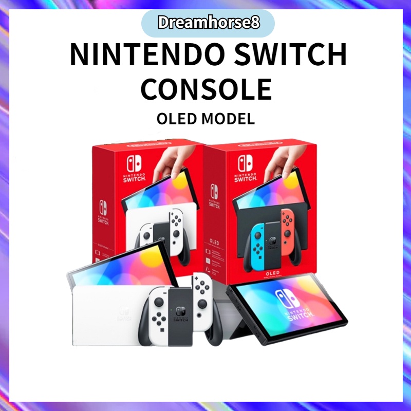 New Nintendo Switch Console OLED Model + 1 Year Warranty | Shopee Singapore