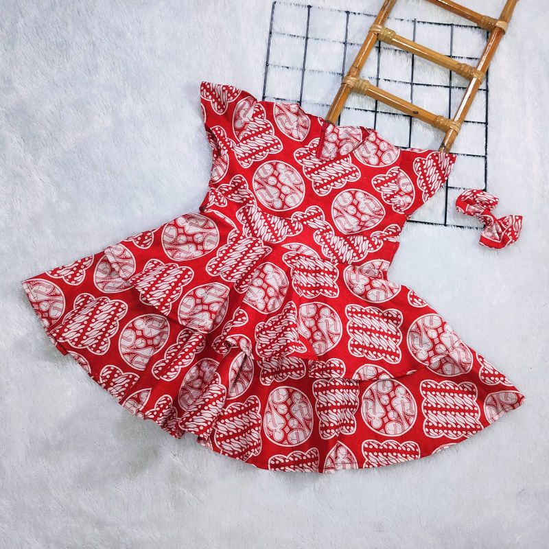CHILDREN'S BATIK DRESS SARI / GIRLS' BATIK CLOTHES / MODERN BATIK ...