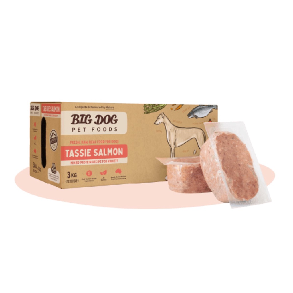 BIG DOG BARF Dog Salmon Raw Diet (3kg/ 12 patties) | Shopee Singapore