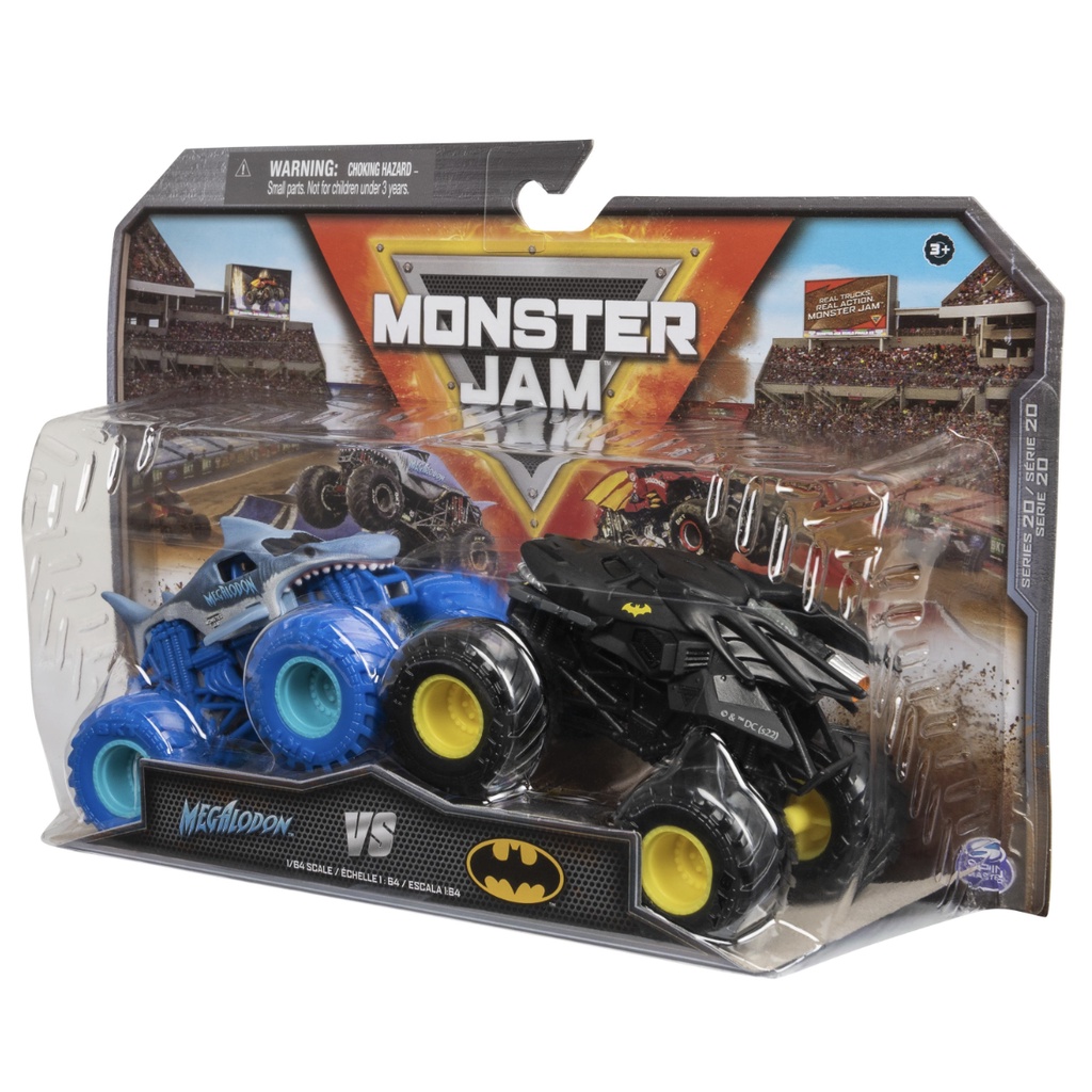 2023 Monster Jam Double Batman v Megalodon Diecast | Shopee Singapore