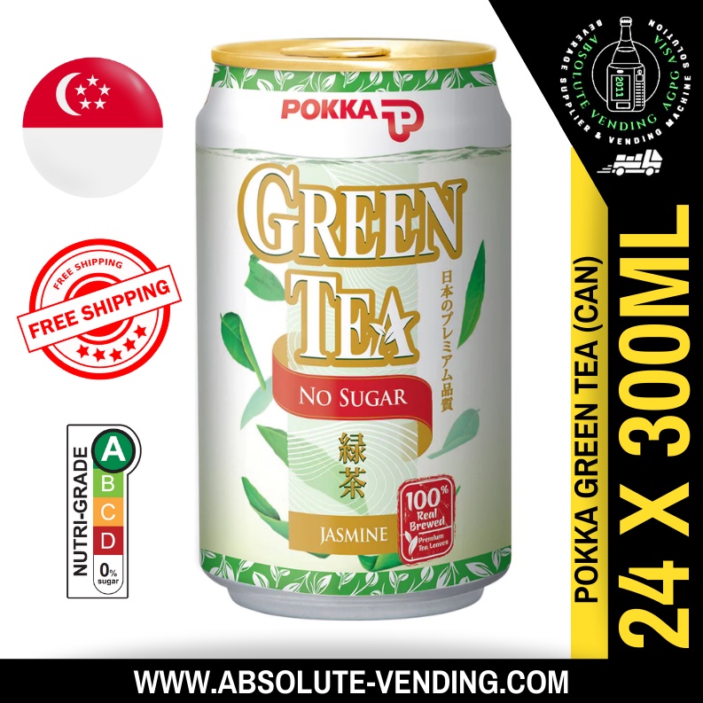POKKA Jasmine Green Tea - No Sugar 300ML X 24 (CAN) | Shopee Singapore
