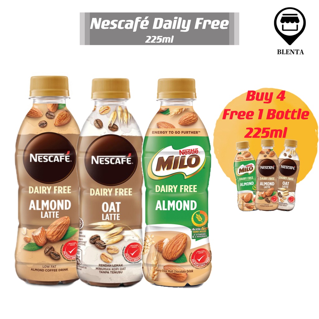 [Bundle of 2]Nescafé Daily Free Almond Latte/Oat Latte/Milo Almond ...