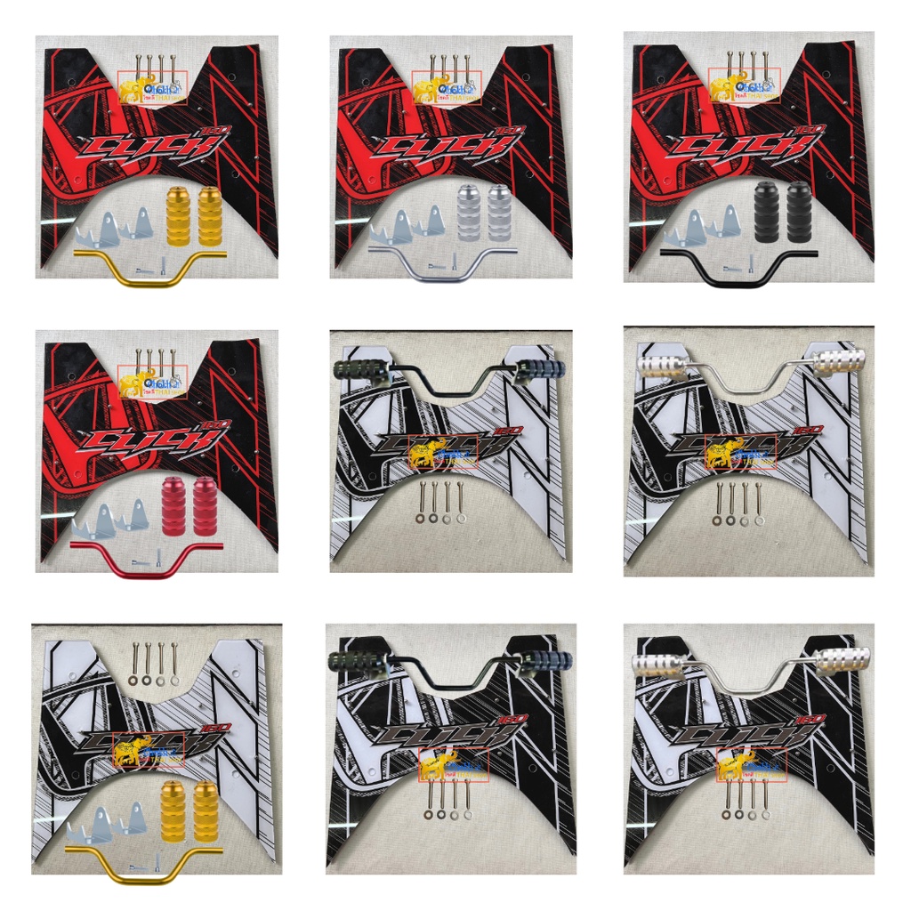 CLICK 160 / HONDA CLICK 160 FOOTREST SLIDER & FOOTBOARD MATTING ( SET ...