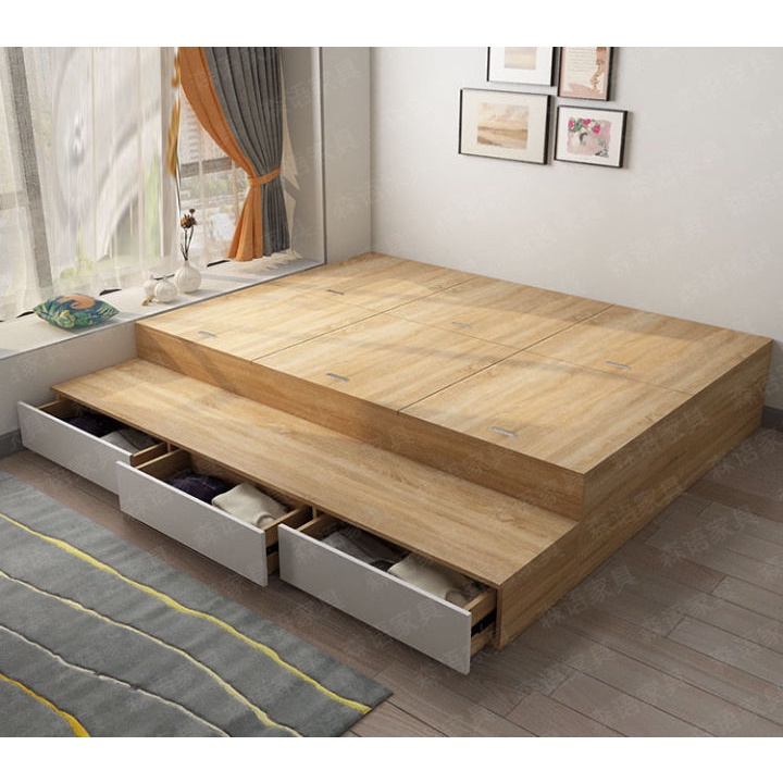 【SG Local Contractor】【Custom Furniture】Bedframe with storage Drawers ...