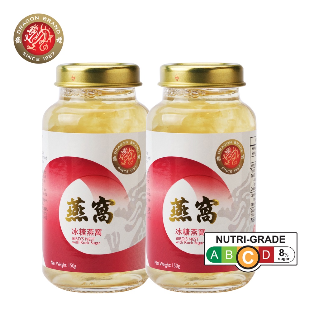 [Bundle of 2] Dragon Brand Bird's Nest with Rock Sugar (150G) | Shopee ...
