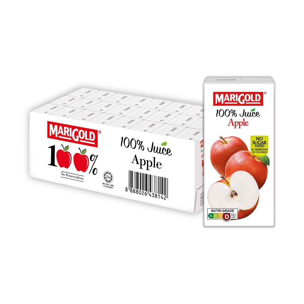 [1 Carton] MARIGOLD Apple Juice (24x200ml) | Shopee Singapore