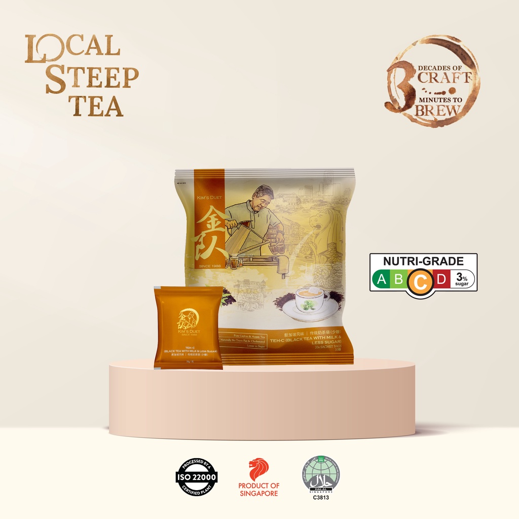 KIM'S DUET Teh-C (Black Tea with Milk & Less Sugar) | Shopee Singapore