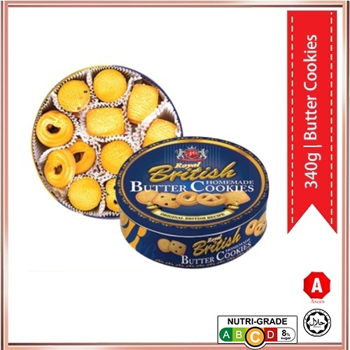 ROYAL BRITISH BUTTER COOKIES (340G) BISKUT BISCUIT 奶油饼 / RAYA / DOOR ...