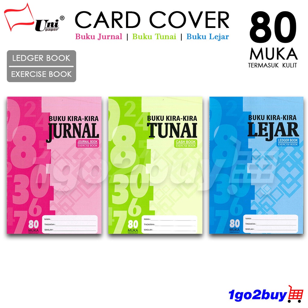 Uni Paper Simpan Kira Card Cover Kira-kira Buku Tunai S-CB 4012 / Buku Jurnal S-JB 4013 / Buku ...
