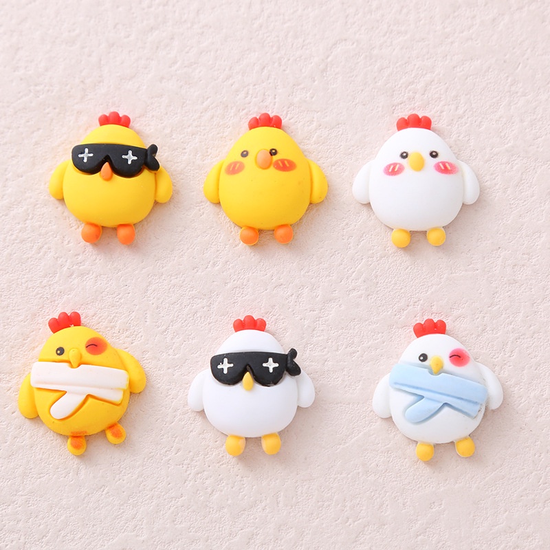 Cartoon Chicken Croc Jibz Charms DIY Slippers Accessories Charm ...