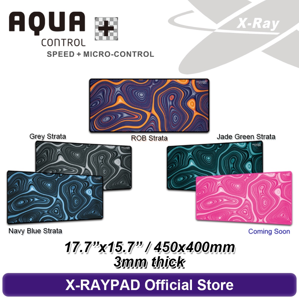 X-raypad ROB Strata Aqua Control Plus Gaming Mouse Pads-3mm thick Mouse ...