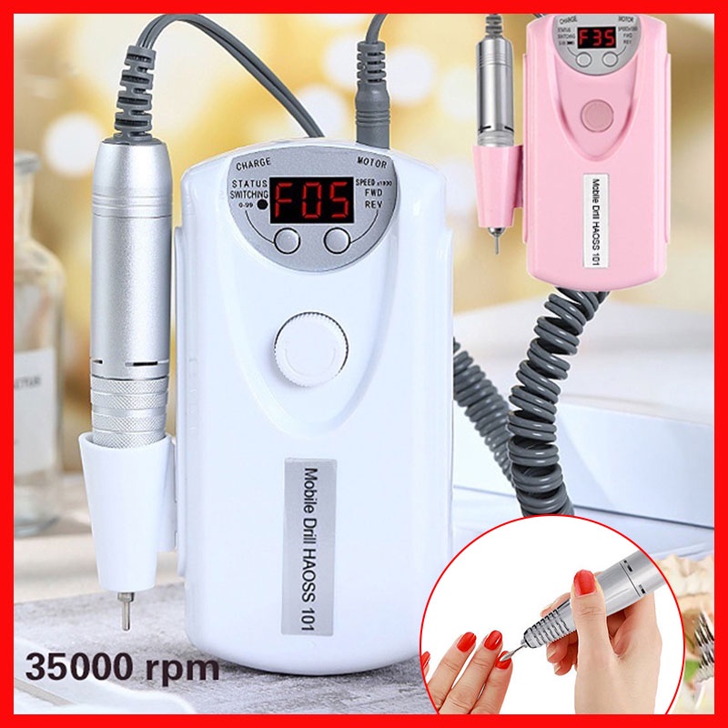 SG Stocks Cute Nail Drill Machine With HD LCD Display Rechargeable ...