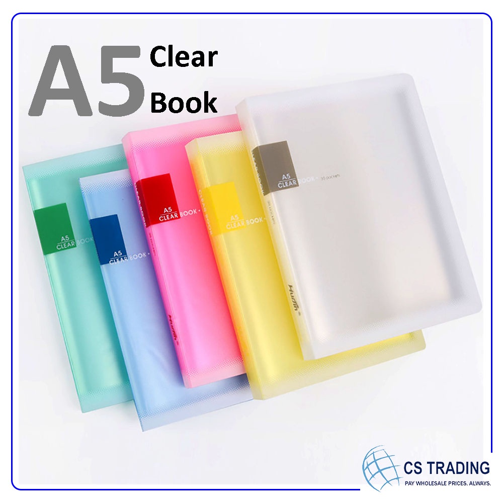 A5 Clear Book 20 / 30 / 40 Pocket / Clear Book / Clear Holder / Display ... A5 Clear Book 20 / 30 / 40 Pocket / Clear Book / Clear Holder / Display ...