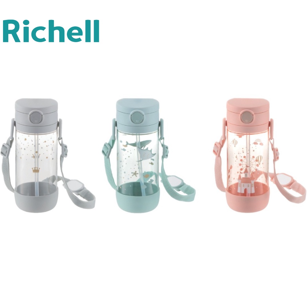 Richell AXSTARS Straw Bottle 450ml | Shopee Singapore