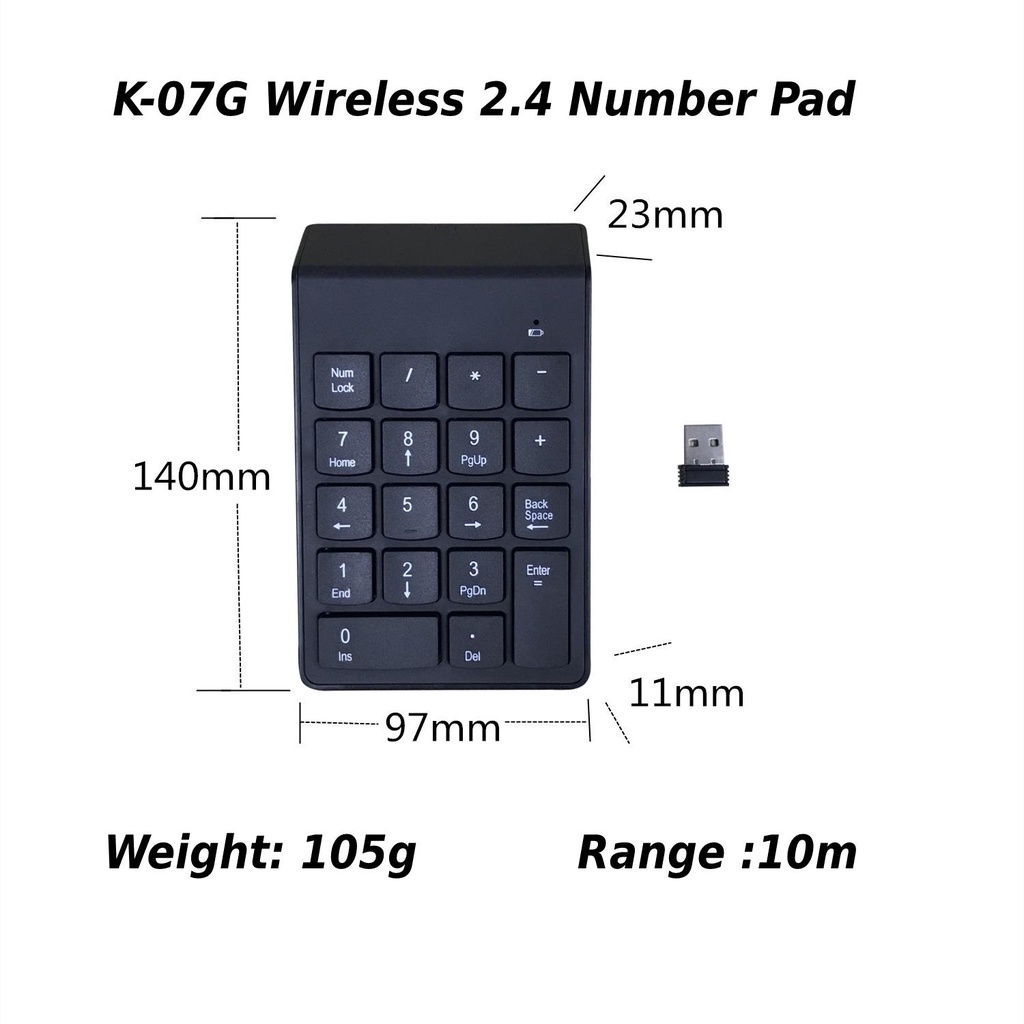 🔥 SG READY STOCK🔥 Wireless and Wired USB Numeric Keypad Mini Number Pad Numpad 18 Keys Keyboard ...