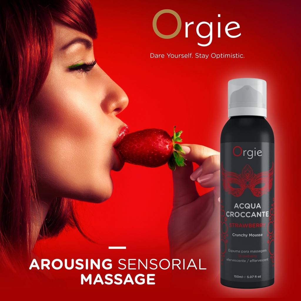 Orgie Acqua Croccante Massage Crunchy Mousse - Strawberry 150ml | Shopee Singapore