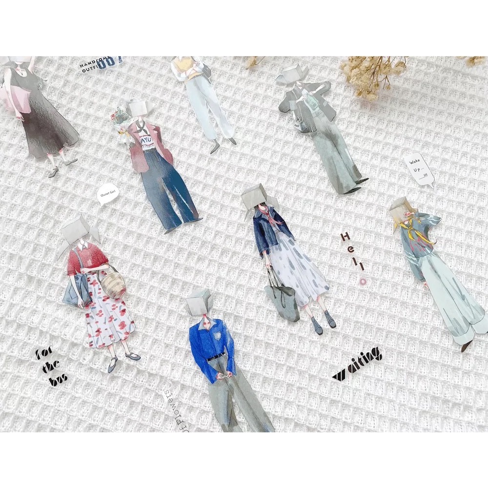 (HEYDAY)AyuH Studio The Cartons Women Washi PET Tape Journal Bujo Diary ...