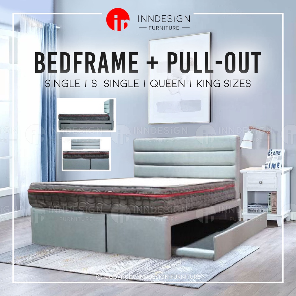 [LOCAL SELLER] Bed Single / Super Single / Queen / King Bedframe With ...