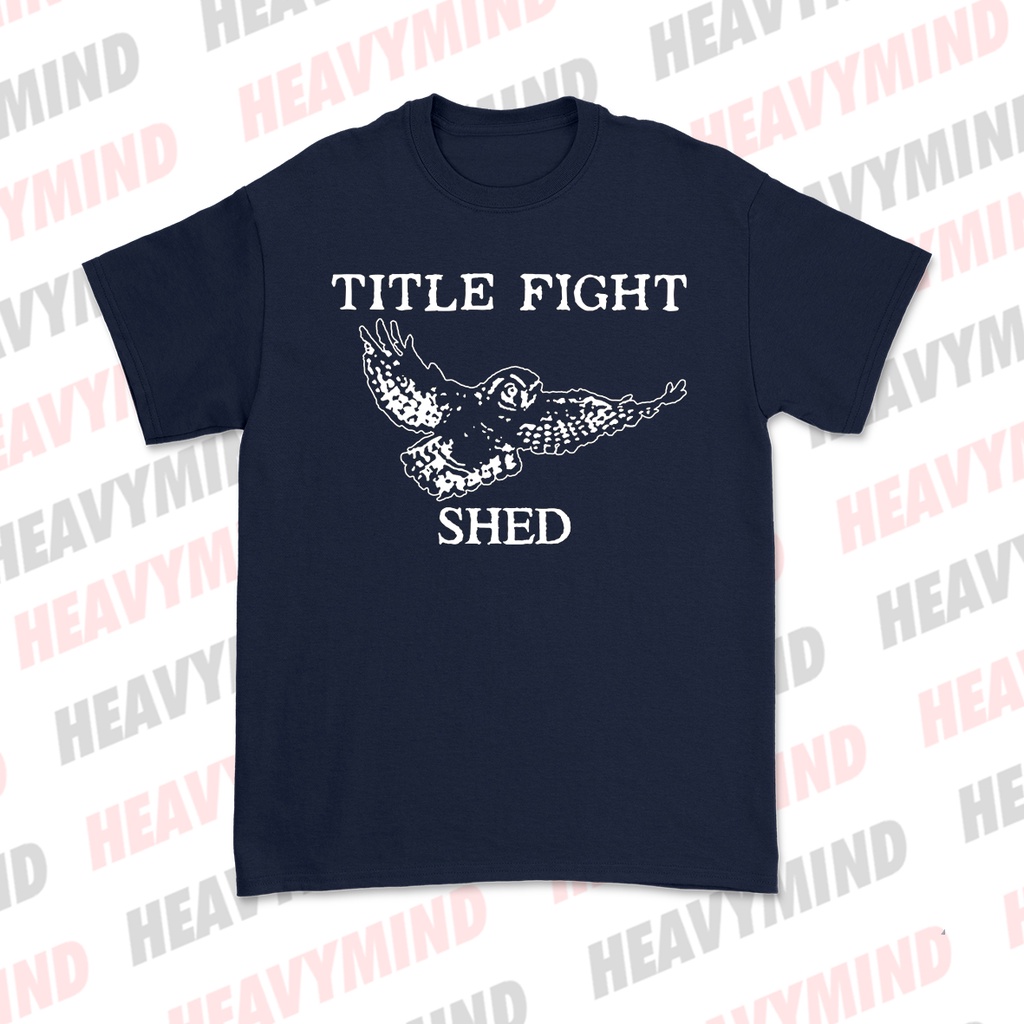 Title Fight Shed Navy Band T-Shirt Free Sticker | Shopee Singapore