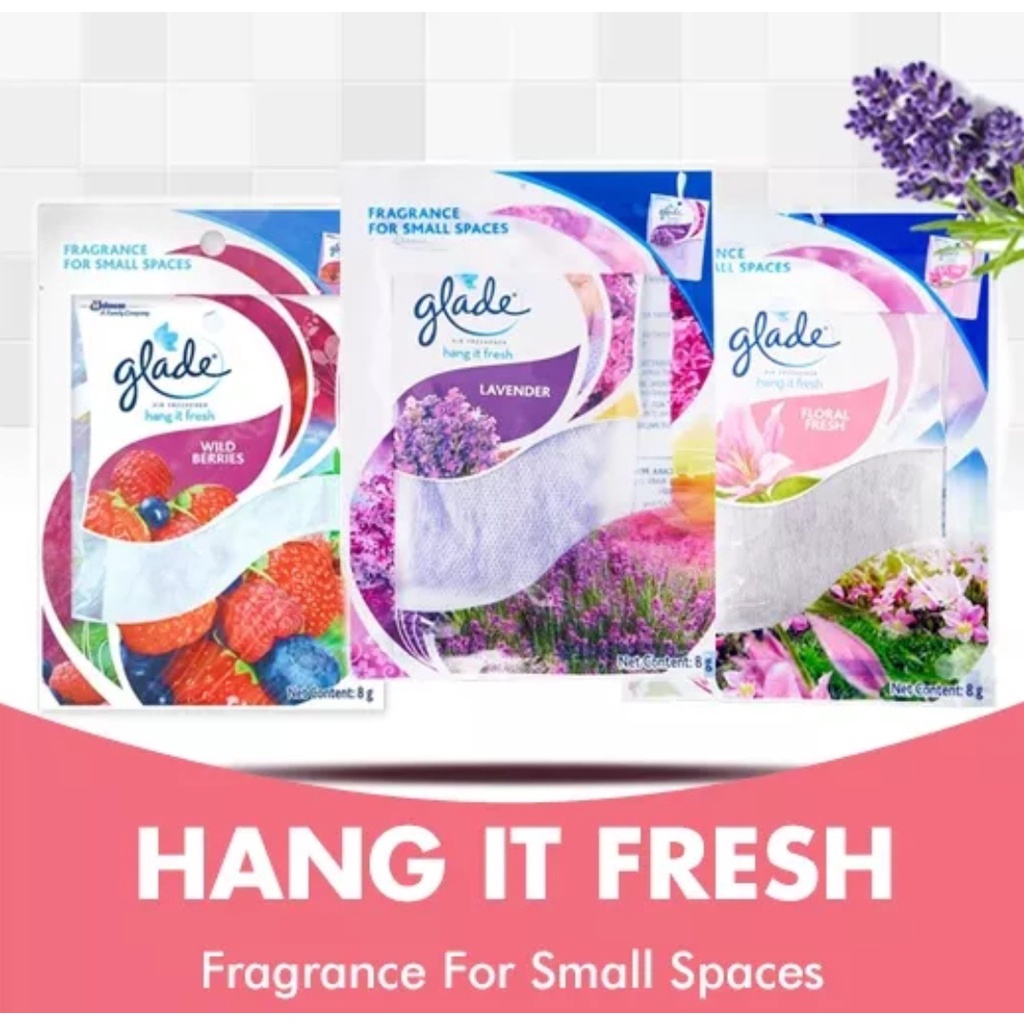 Glade Air Freshener Hang It, 8g | Shopee Singapore