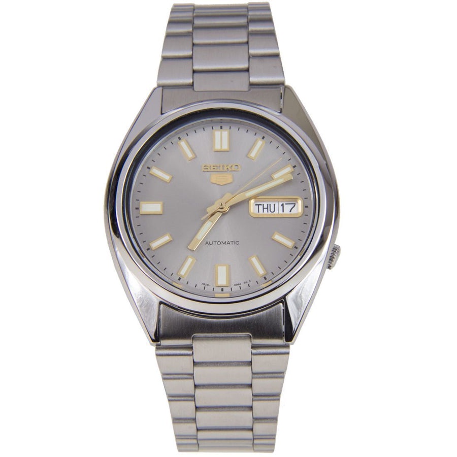 Seiko 5 Grey Dial Snxs75K1 Snxs75 Snxs75K Stainless Steel Watch ...