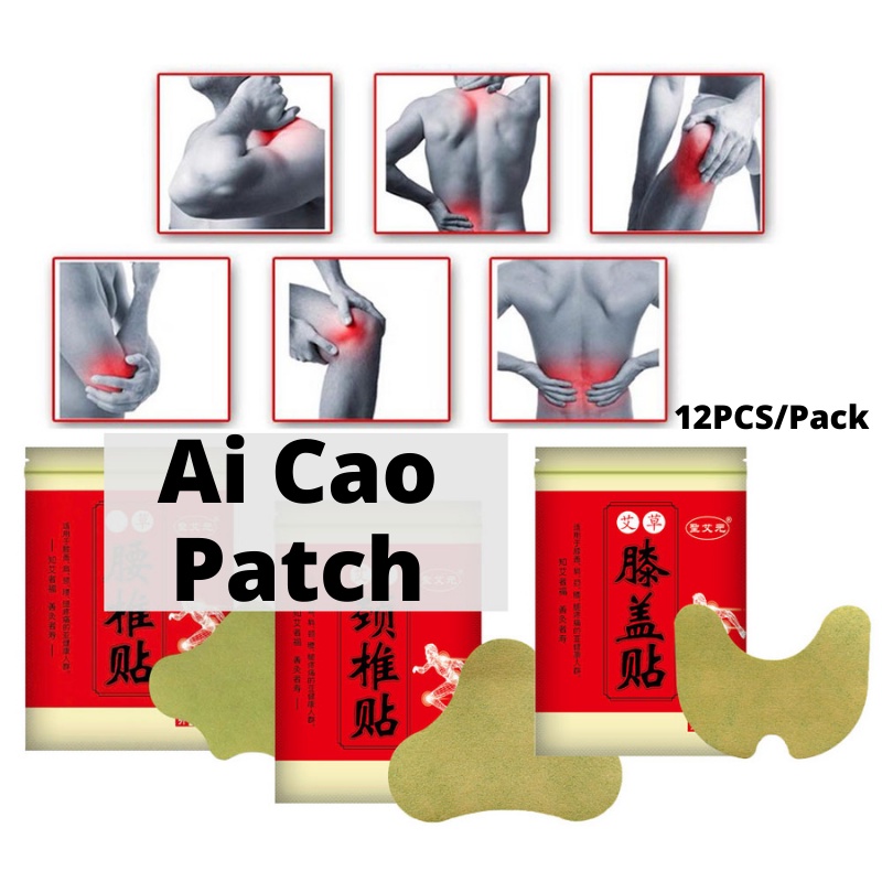 {SG} Ai Cao Patch Knee Pain Relief Self-Heating Patch Knee Neck ...