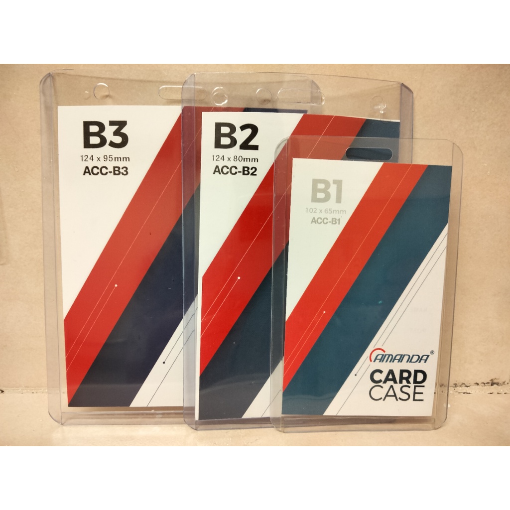 PVC Plastic ID Card Case Holder Clear B1 B2 B3 B4 Size Exhibition Bank Card Badge Holders Office ...