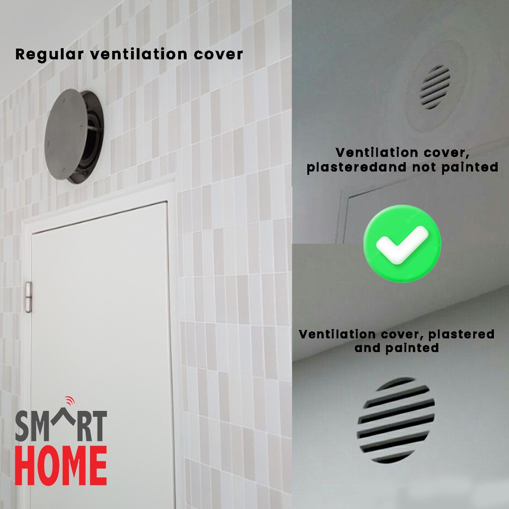 Bomb Shelter Ventilation Cover / BTO Ventilation Cover / Plaster ...