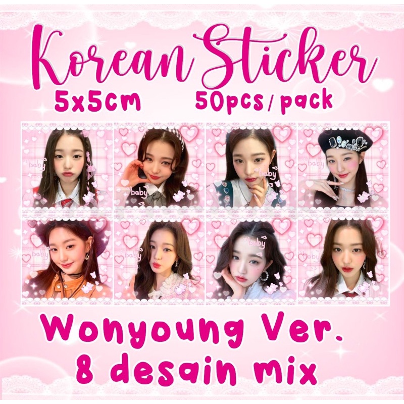 Vol 4] IVE STICKER DECO PINK CORE KOREAN KPOP MAILS ALA SELLKOR SCRAP ...